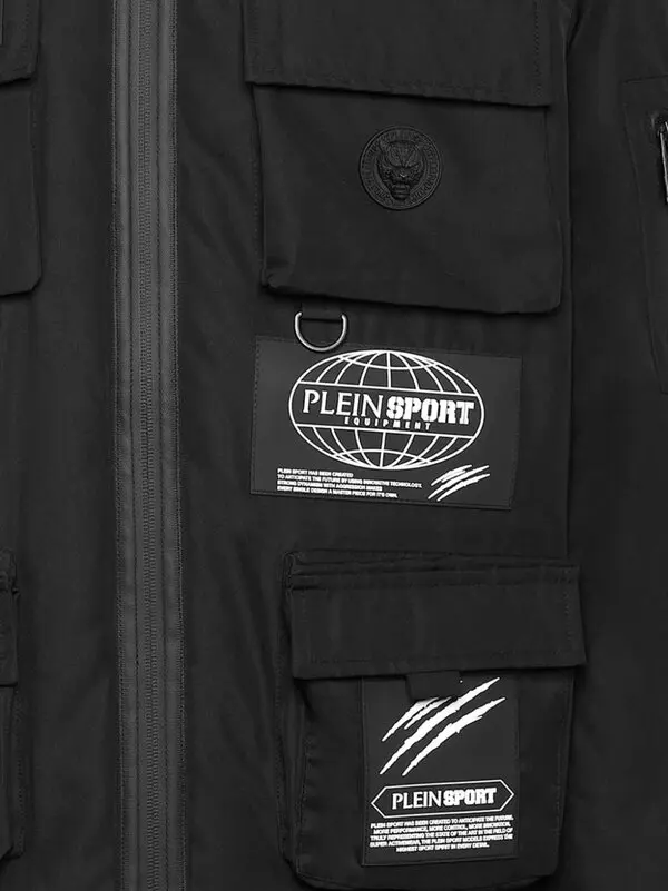 PLEIN SPORT Multi-pocket Bomber Jacket