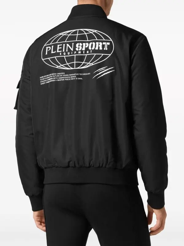 PLEIN SPORT Multi-pocket Bomber Jacket