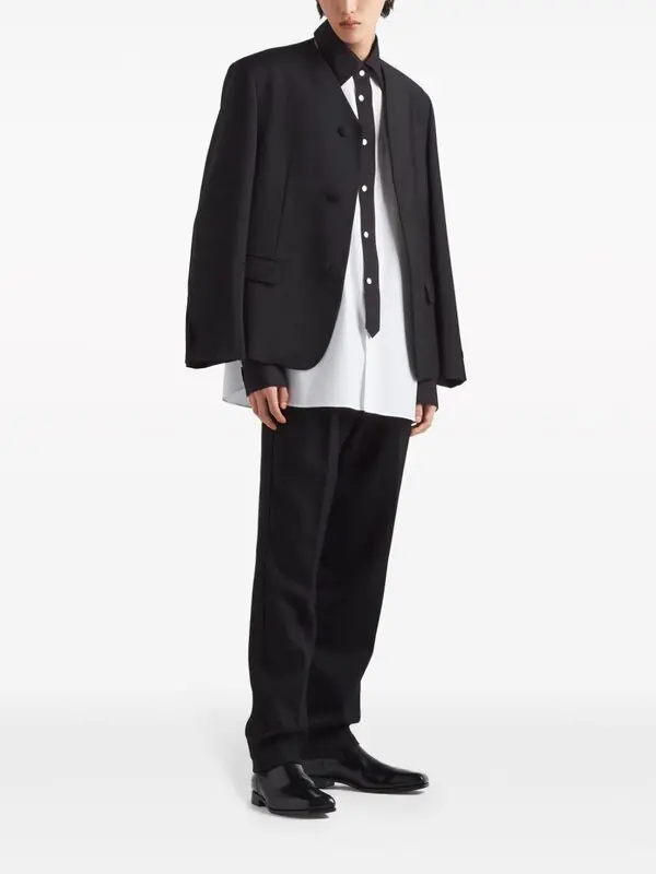 Prada Deconstructed Cotton Shirt