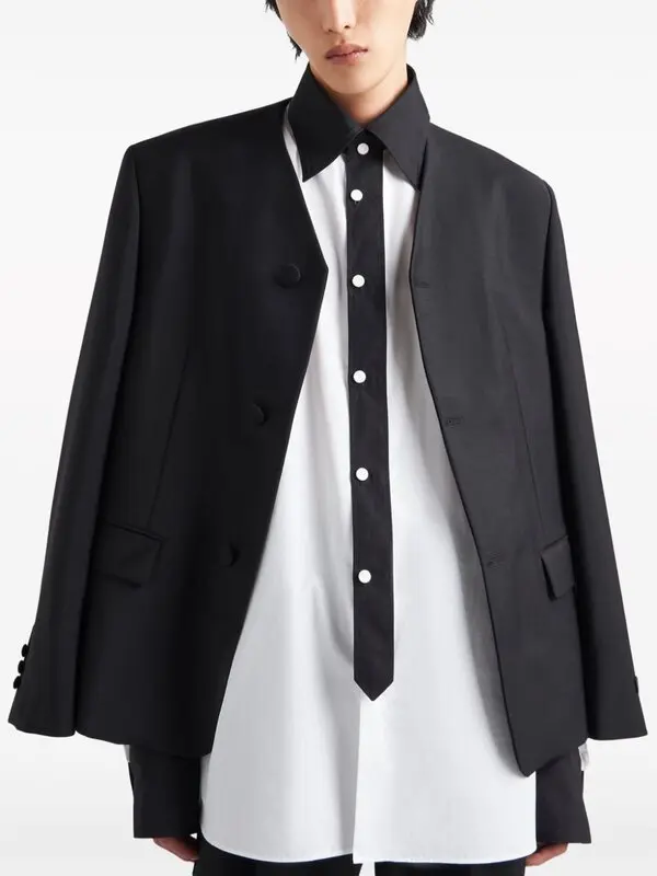 Prada Deconstructed Cotton Shirt