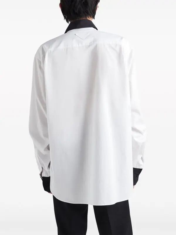 Prada Deconstructed Cotton Shirt