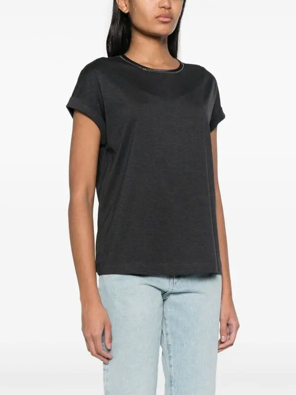 Brunello Cucinelli Keyhole-detail T-shirt