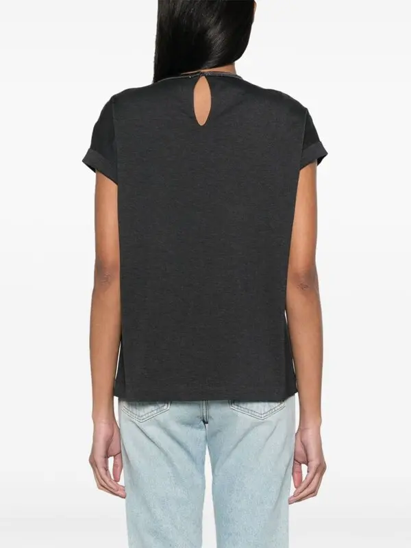 Brunello Cucinelli Keyhole-detail T-shirt