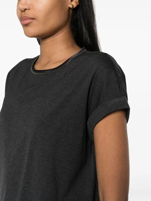 Brunello Cucinelli Keyhole-detail T-shirt