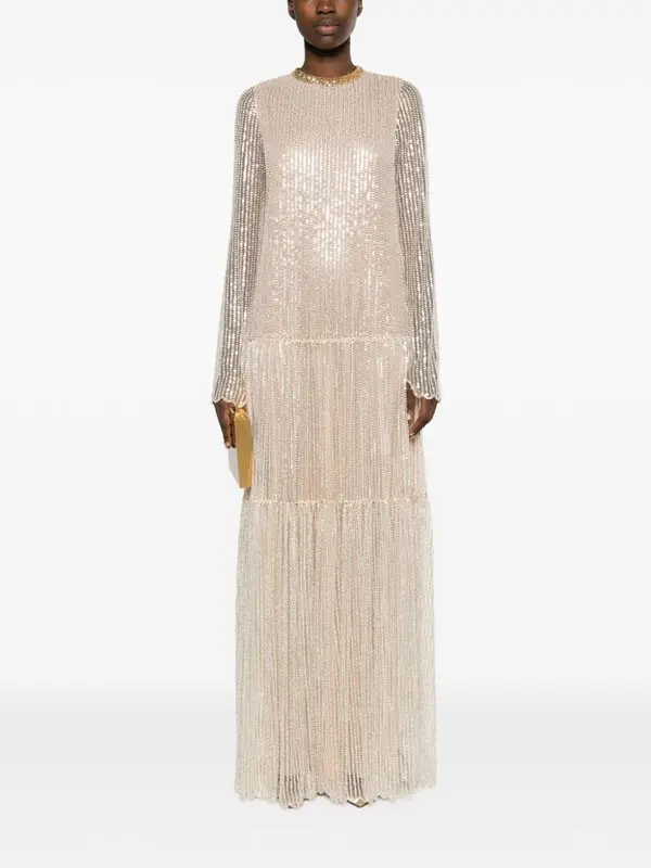Giambattista Valli Tiered Sequinned Gown