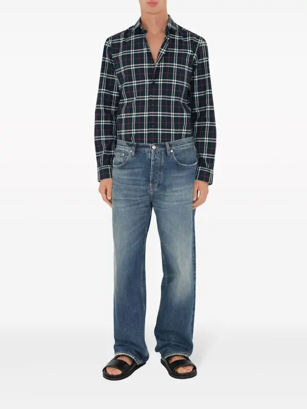 Burberry Simpson Checked Cotton Shirt