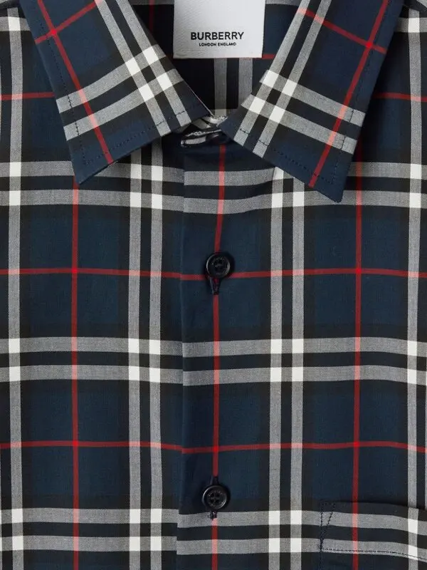 Burberry Simpson Checked Cotton Shirt