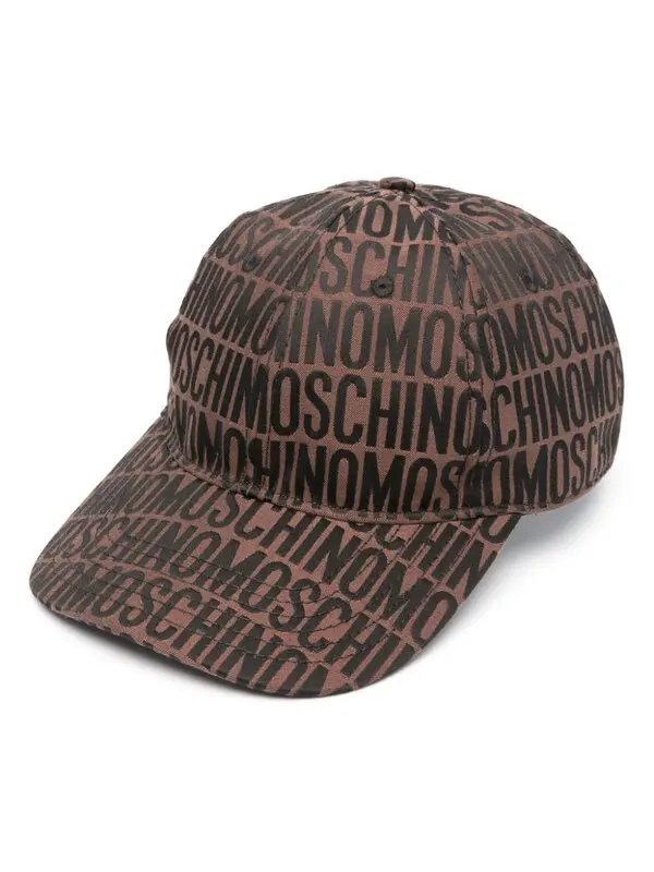 Moschino Jacquard Logo-motif Baseball Cap - Black