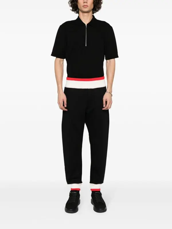 Alexander McQueen Logo-print Strap Cotton Track Pants
