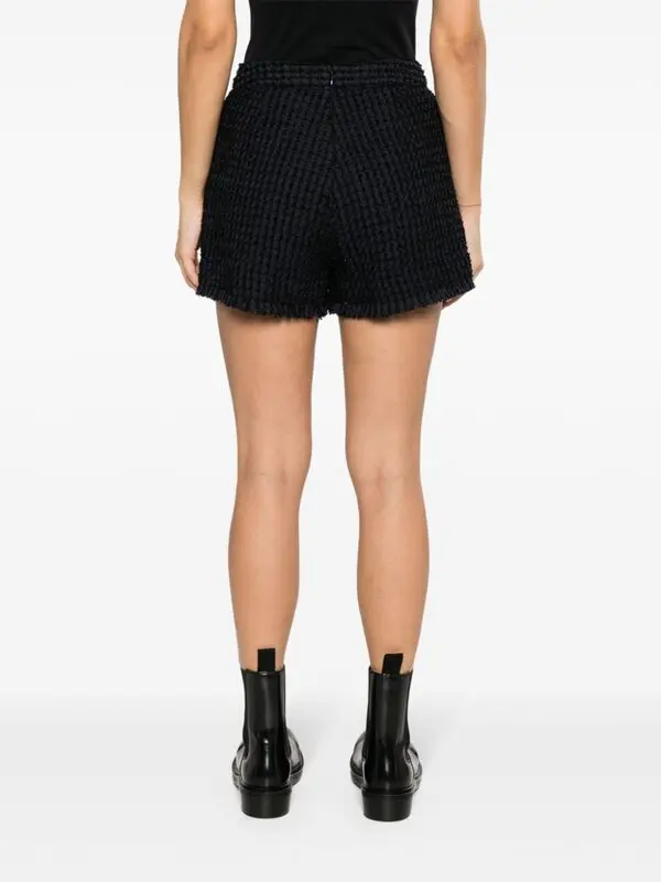 Dsquared2 Frayed-edge Tweed Shorts