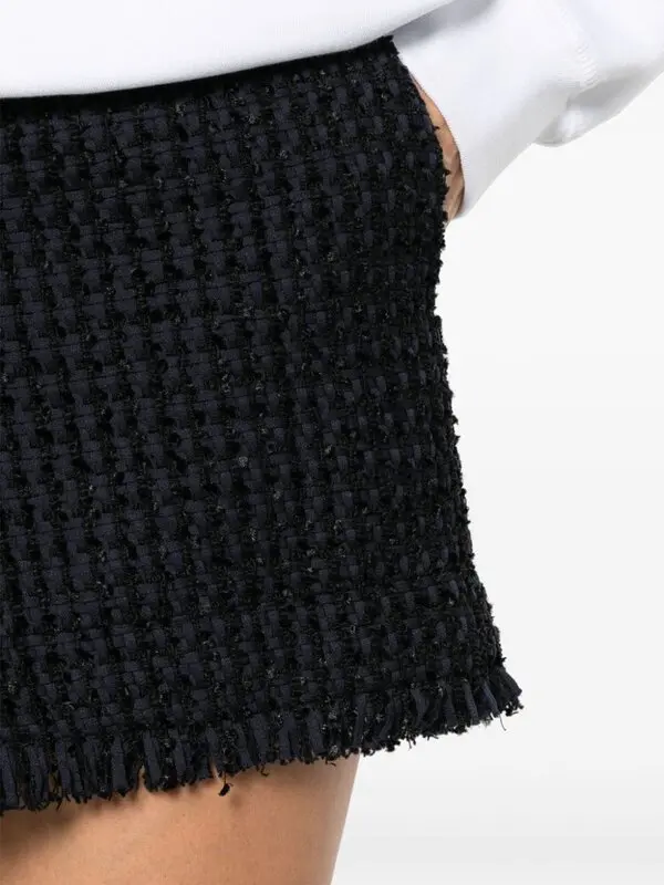 Dsquared2 Frayed-edge Tweed Shorts