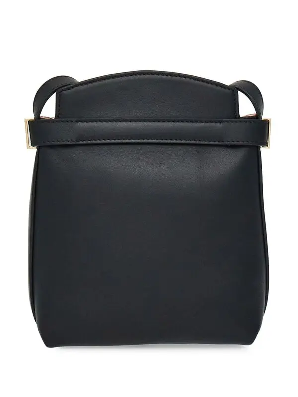 FERRAGAMO Hug Gancini-plaque Leather Phone Holder