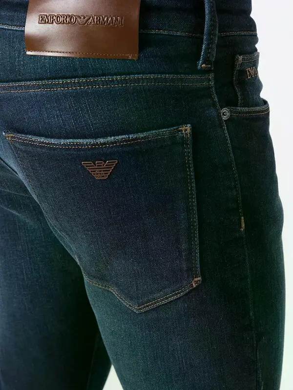 Emporio Armani Classic Mid-rise Jeans - Blue