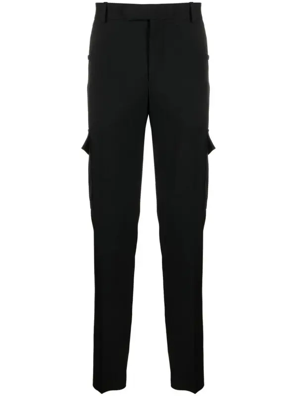 Alexander McQueen Tapered-leg Cargo Trousers - Black