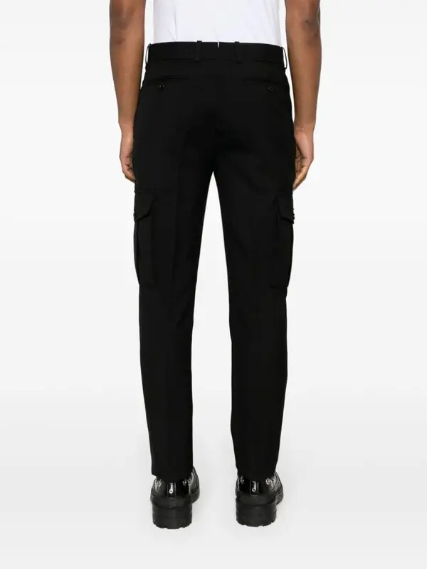 Alexander McQueen Tapered-leg Cargo Trousers - Black