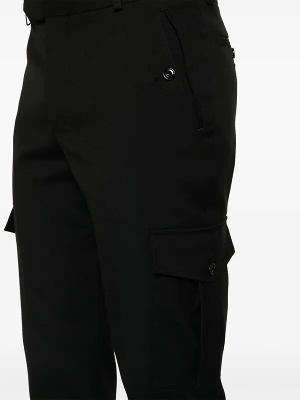 Alexander McQueen Tapered-leg Cargo Trousers - Black