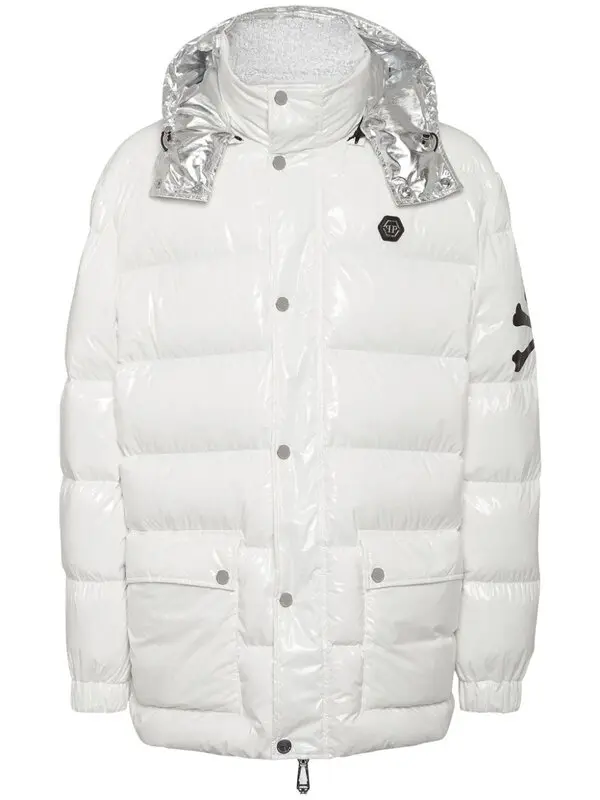 Philipp Plein Skull&bones Quilted Padded Coat