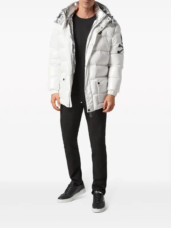 Philipp Plein Skull&bones Quilted Padded Coat