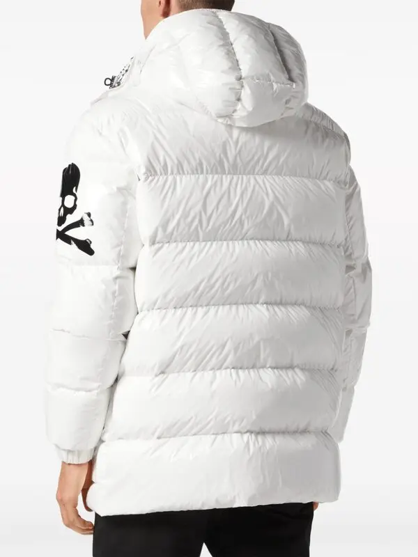 Philipp Plein Skull&bones Quilted Padded Coat