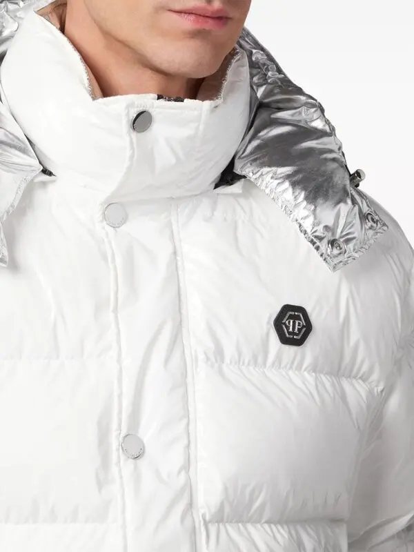 Philipp Plein Skull&bones Quilted Padded Coat