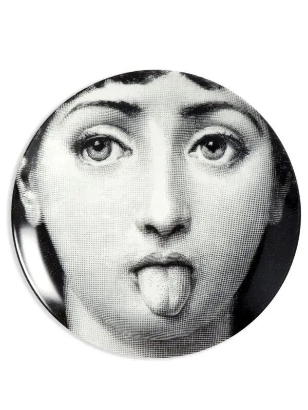 FORNASETTI Tema E Variazioni N82 Wall Plate - Black