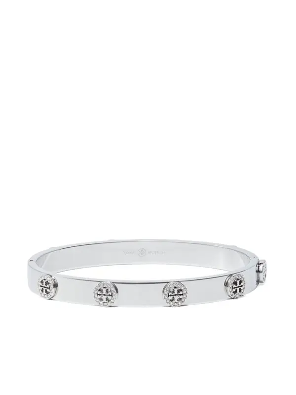 Tory Burch Miller Stud Hinge Bracelet - Silver