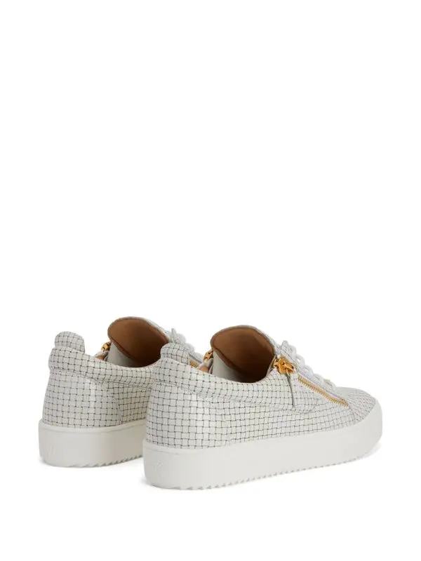 GIUSEPPE ZANOTTI Frankie Double-zip Low-top Sneakers - White