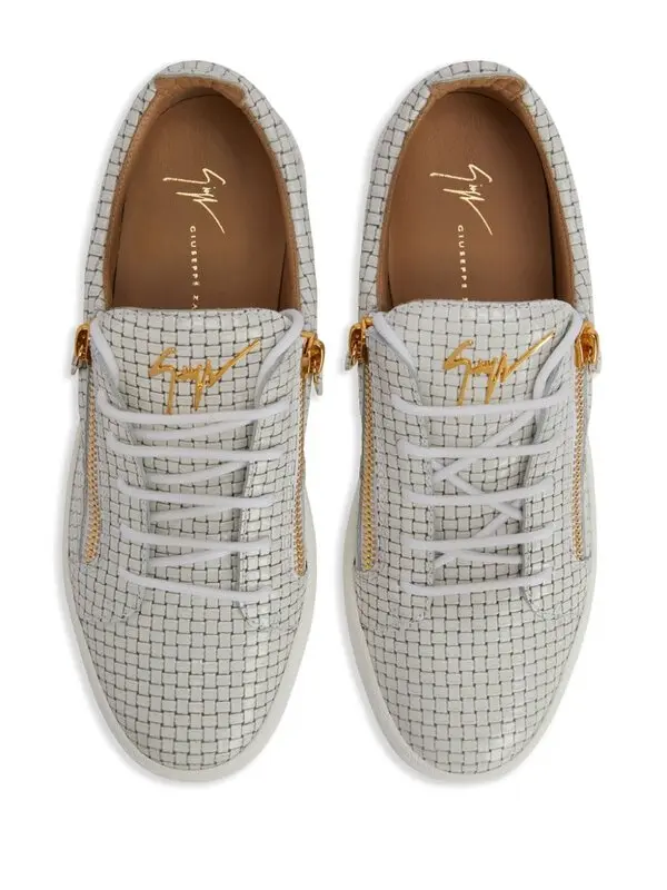 GIUSEPPE ZANOTTI Frankie Double-zip Low-top Sneakers - White
