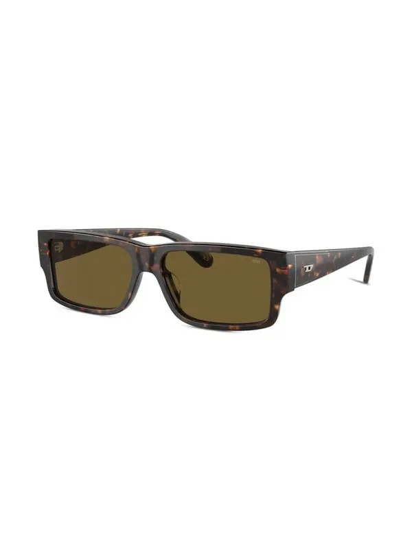 DIESEL® Rectangle-frame Sunglasses - Brown