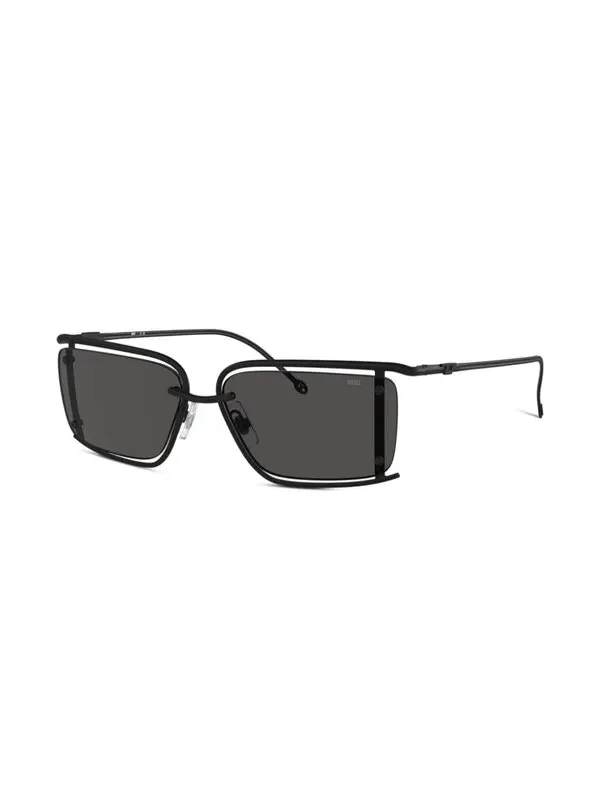 DIESEL® Rectangle-frame Metal Sunglasses