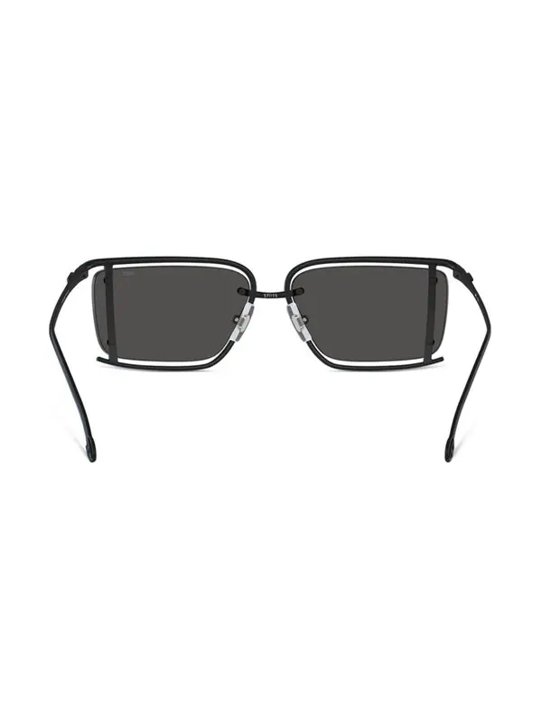 DIESEL® Rectangle-frame Metal Sunglasses
