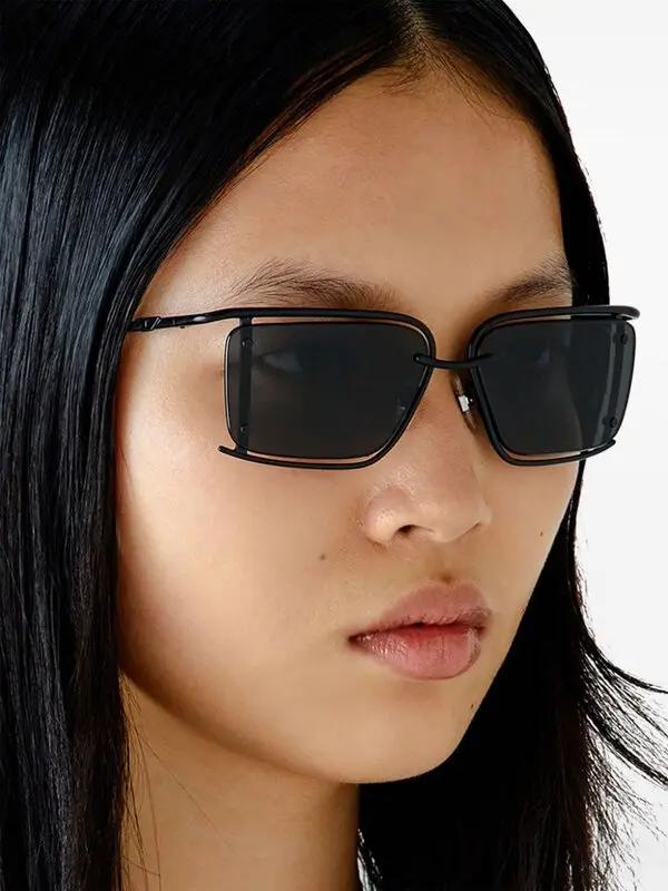 DIESEL® Rectangle-frame Metal Sunglasses