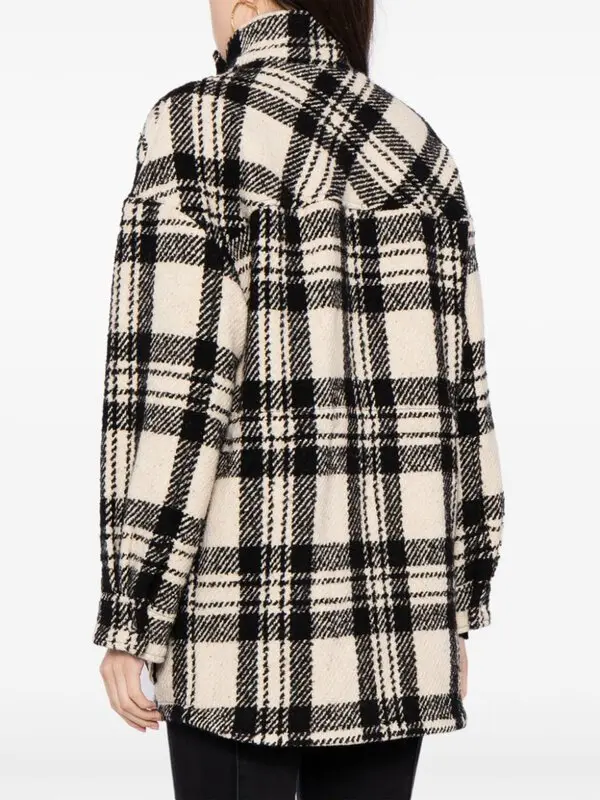 IRO PARIS Bielo Checked Coat