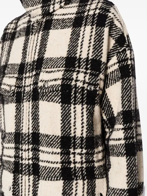 IRO PARIS Bielo Checked Coat