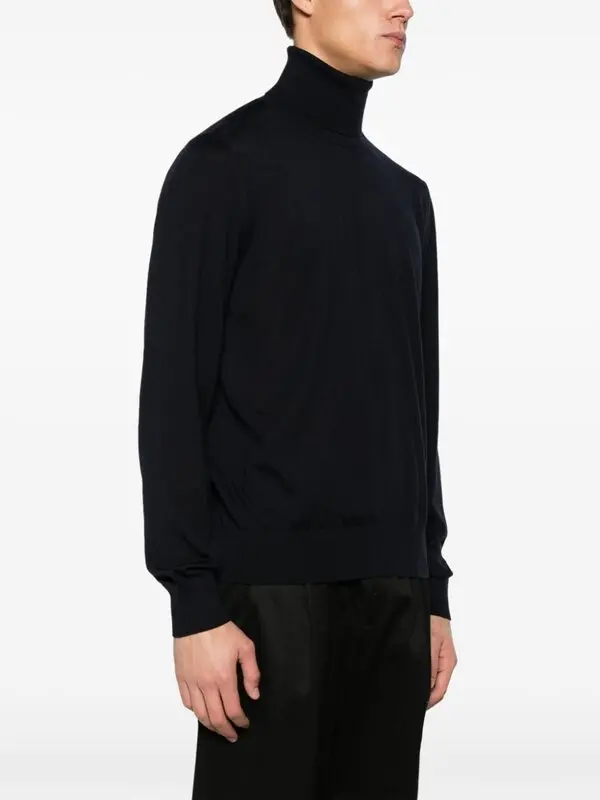 Dolce & Gabbana Roll-neck Cashmere Jumper - Blue