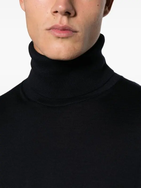 Dolce & Gabbana Roll-neck Cashmere Jumper - Blue