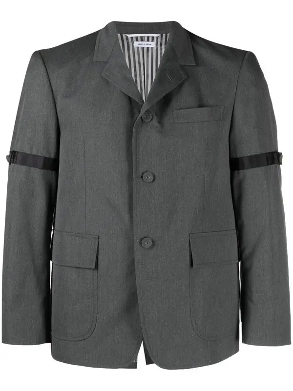 Thom Browne Single-breasted Blazer - Grey