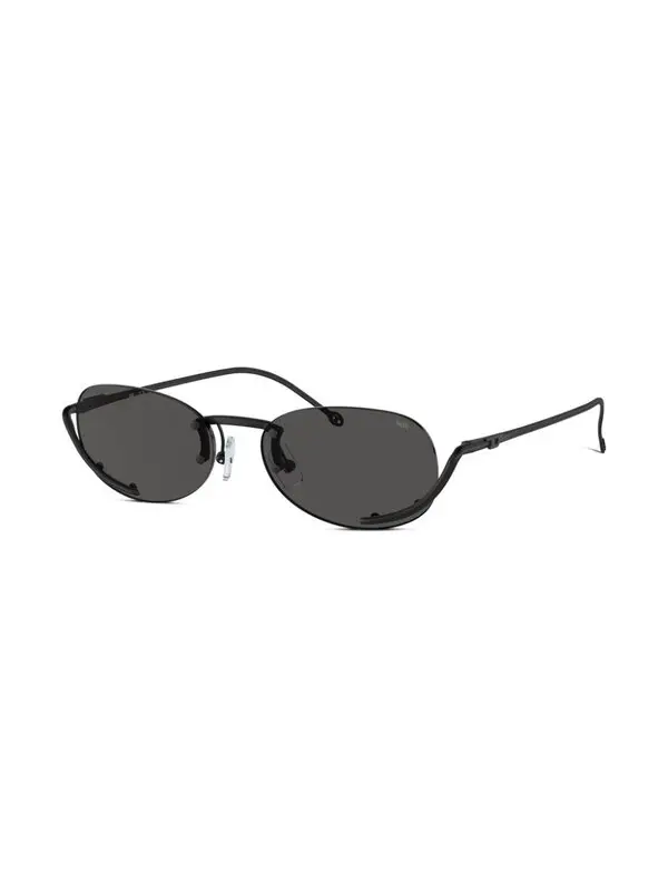 DIESEL® 0dl1004 Oval-frame Sunglasses - Black