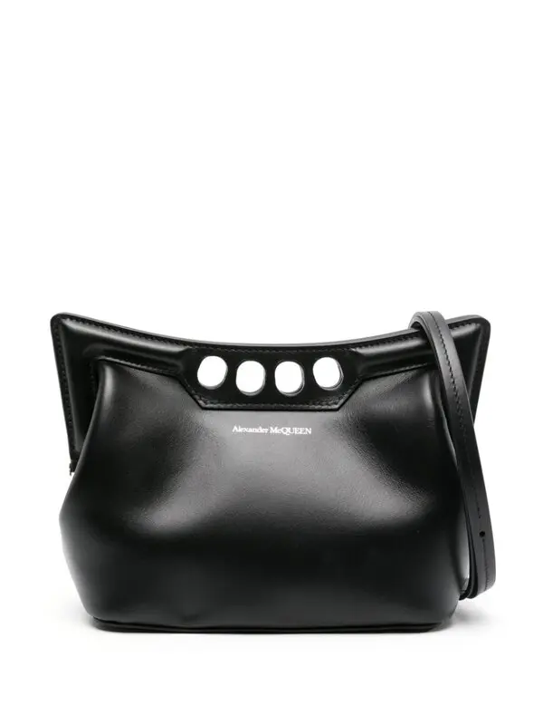 Alexander McQueen Mini The Peak Clutch - Black