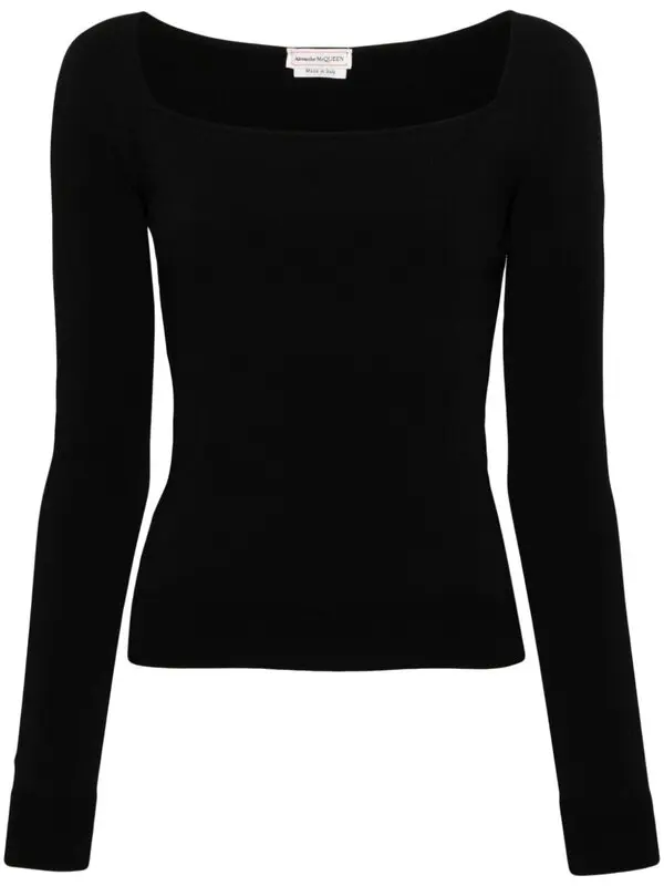 Alexander McQueen Ribbed-knit Top