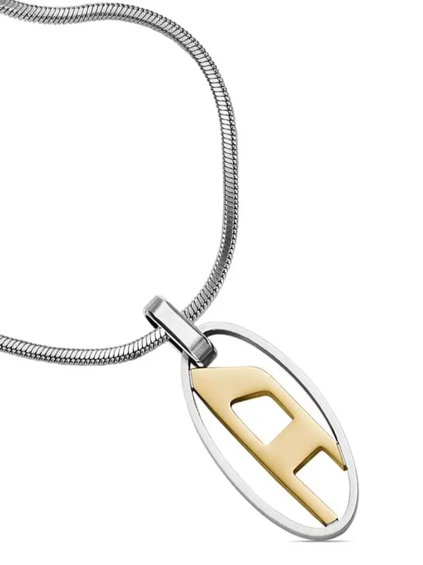 DIESEL® Dx1421 Logo-pendant Necklace