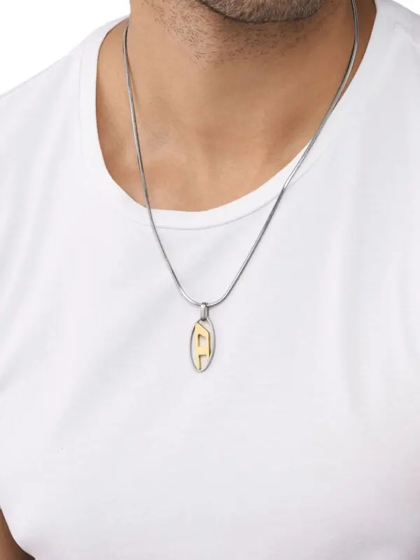 DIESEL® Dx1421 Logo-pendant Necklace