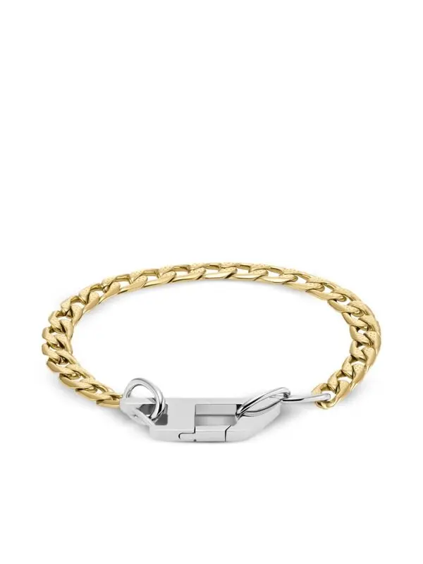 DIESEL® Logo-buckle Chain Bracelet - Gold
