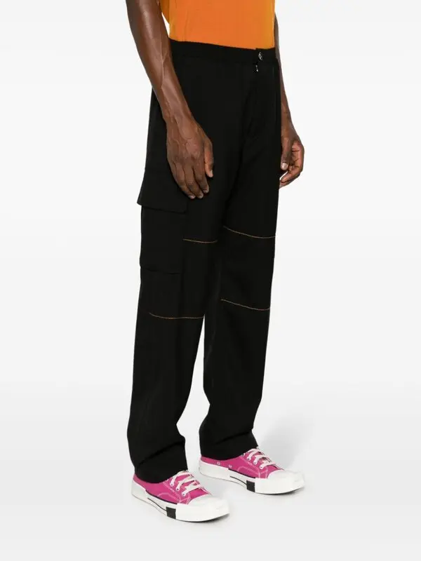 Marni Straight-leg Virgin Wool Trousers - Black
