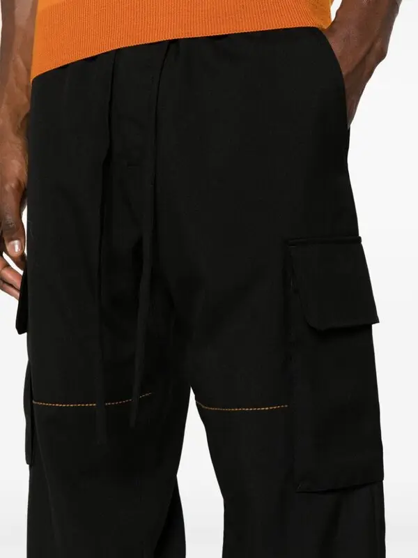 Marni Straight-leg Virgin Wool Trousers - Black
