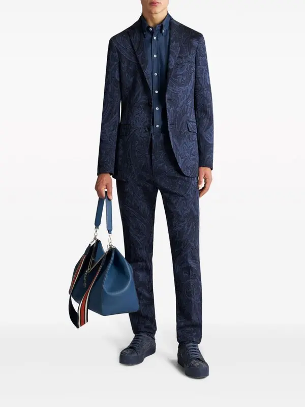 Etro Paisley-print Single-breasted Blazer