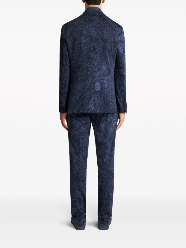 Etro Paisley-print Single-breasted Blazer
