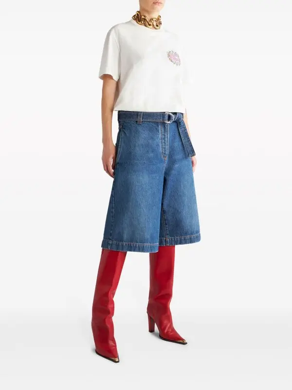 Etro Pegaso-embroidered T-shirt - White