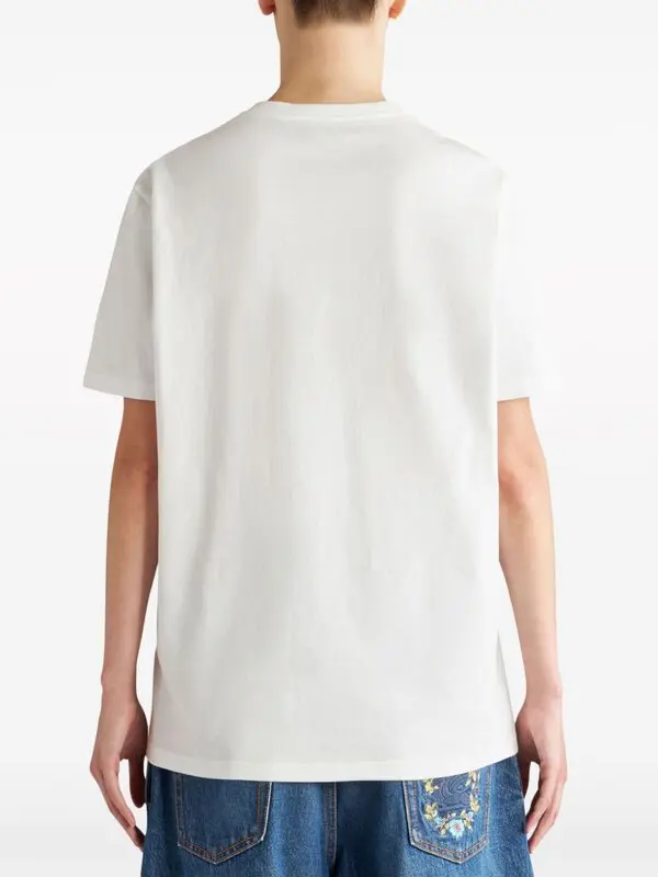 Etro Pegaso-embroidered T-shirt - White