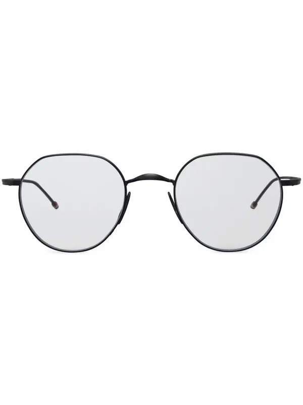 Thom Browne Round-frame Glasses - Black